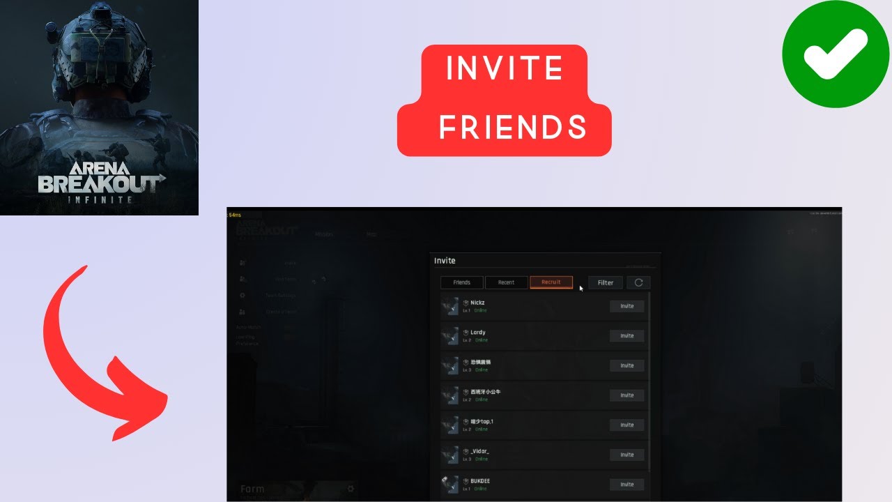 How to Invite Friends to Play in Arena Breakout Infinite - YouTube