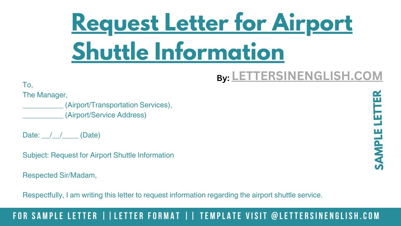 Request Letter For Airport Shuttle Information - YouTube