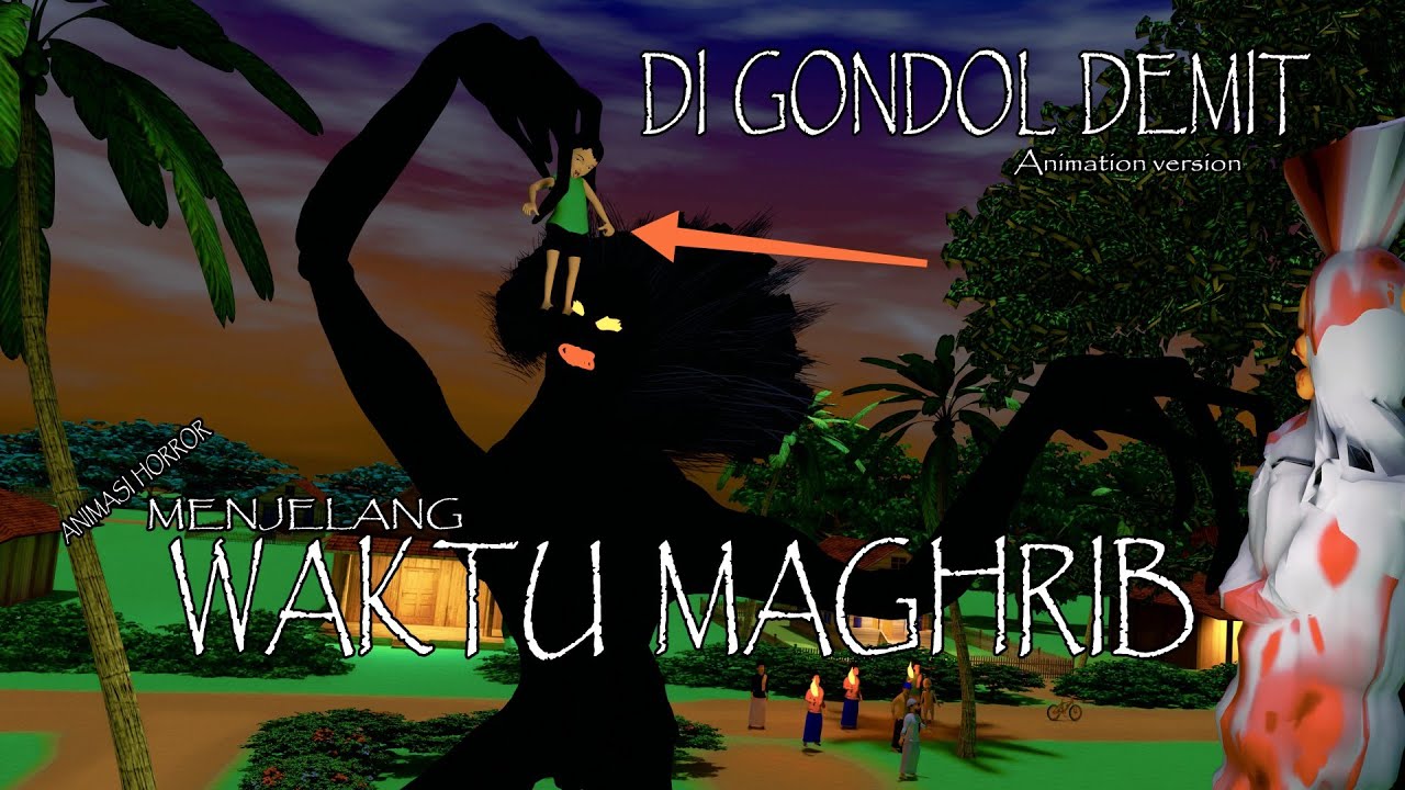 Menjelang Waktu MAGHRIB || Animasi horror - YouTube