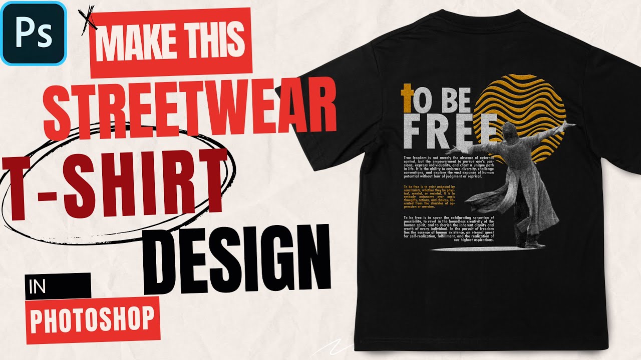 QUICK AND EASY DESIGN create t-shirt designs with PHOTOSHOP | speed art ...