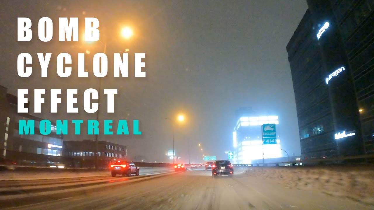 Bomb Cyclone Massive Winter Storm Hit Montreal City - YouTube