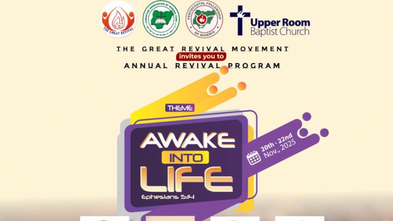 THE GREAT REVIVAL || THEME: AWAKE INTO LIFE || BIBLE TEXT: EPHESIANS 5: ...