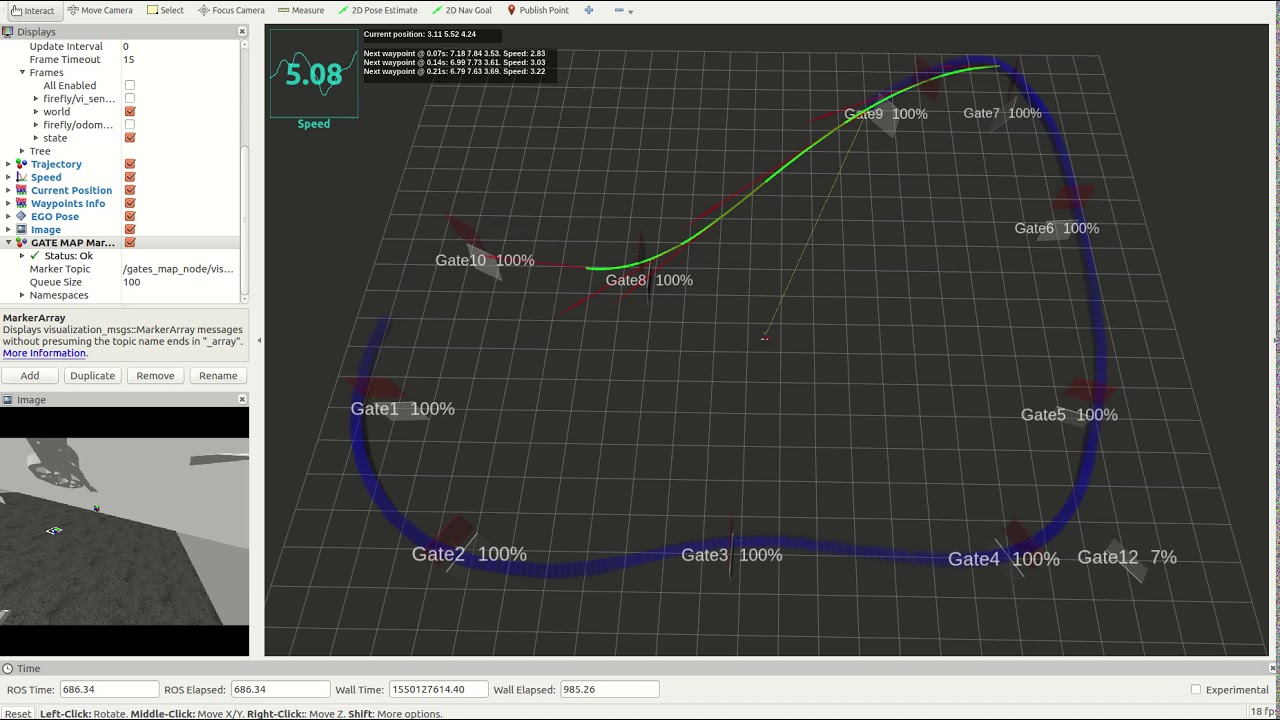 Drone Race Rviz with Spline path planning and fiducial gates map ...