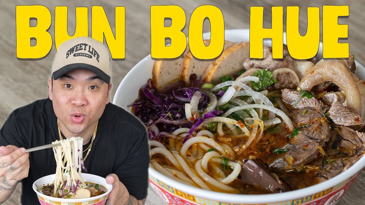 How to Make: Authentic Bún Bò Huế / Spicy Beef Noodle Soup in 6 EASY ...