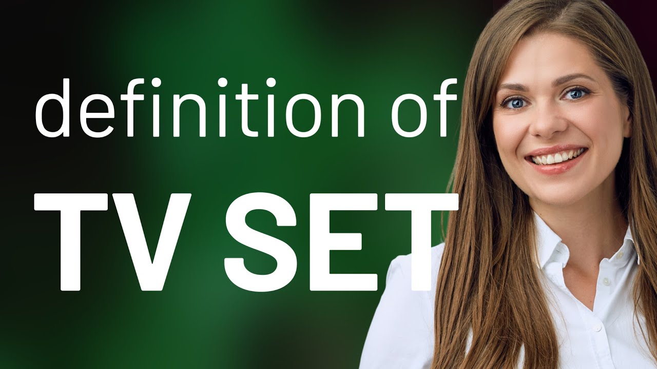 Tv set | what is TV SET meaning - YouTube