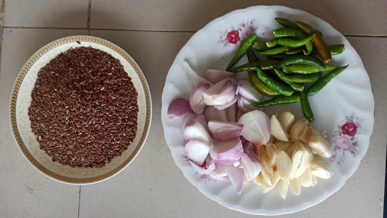 তিসি ভর্তা রেসিপি | How to make Tishi Vorta | Flax SeedsVorta Recipe ...