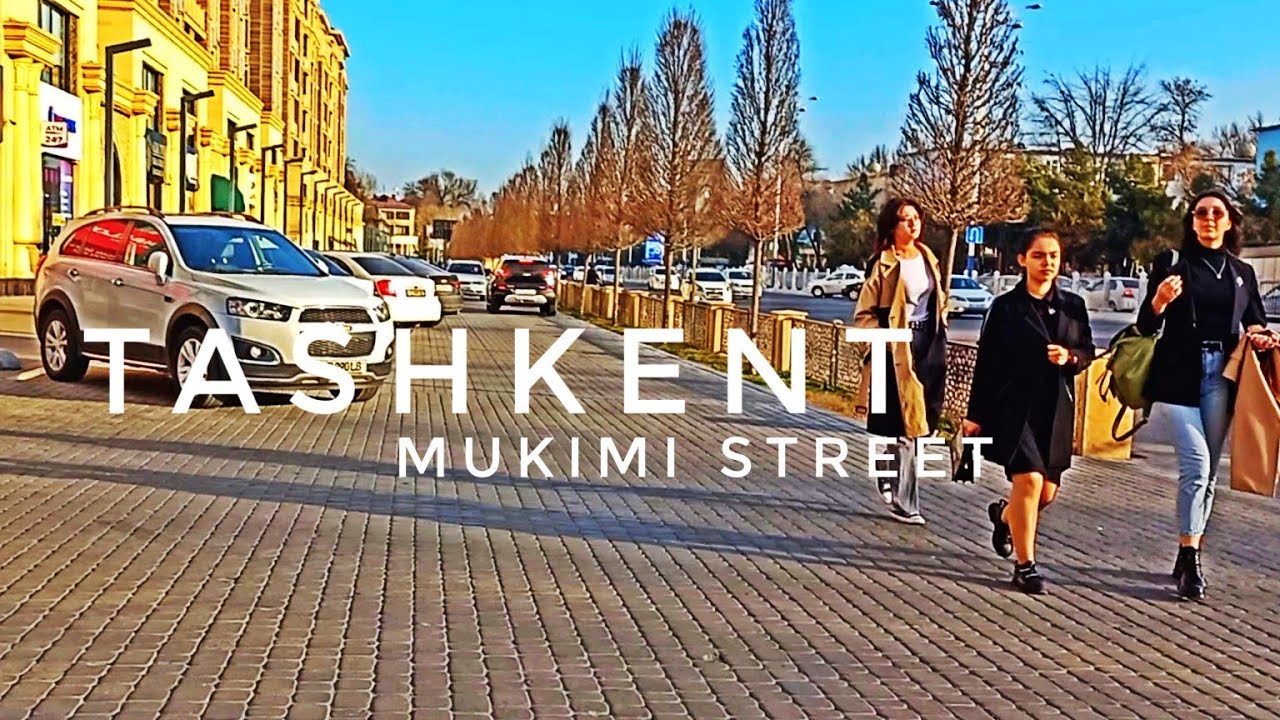 Walking Tour Mukimi Street Tashkent City Uzbekistan Walking Around Part ...