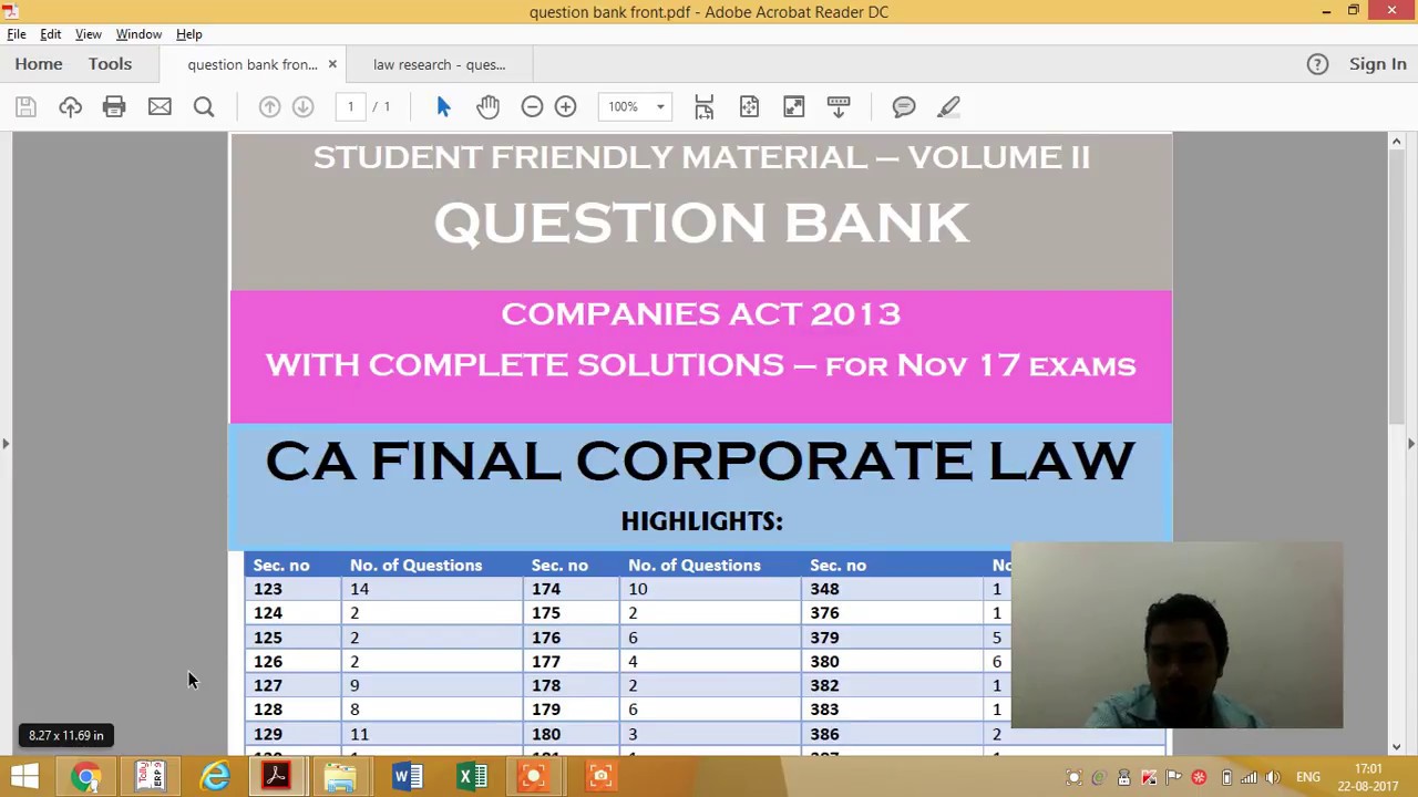 CA final Law - Question bank - - YouTube