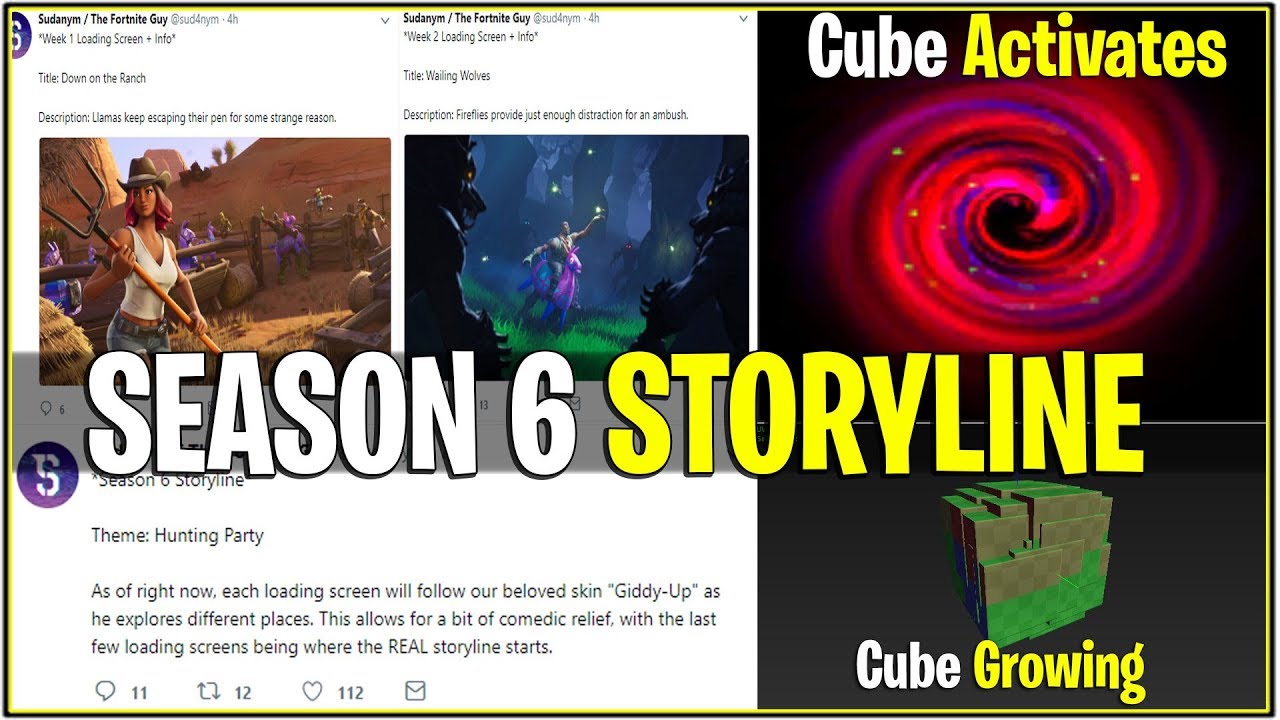 *NEW* Fortnite: SEASON 6 STORYLINE *EXPLAINED* | (Cube GROWING AND ...