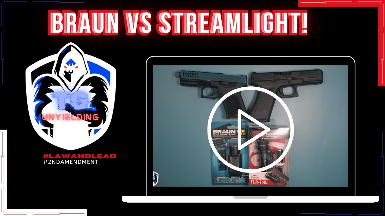 Braun 1000 Vs Streamlight TLR 1 HL. How Bright is this Pistol Light ...