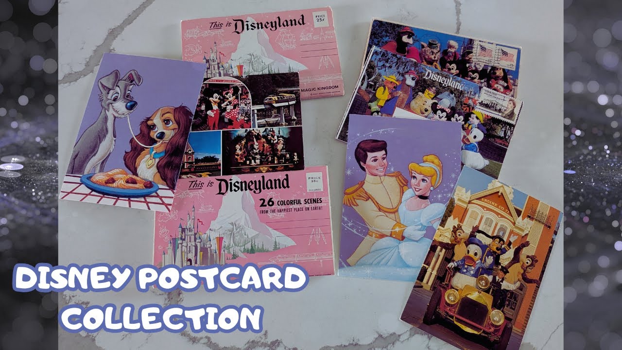 Sharing Vintage Disney Postcards | Our Disney Collections - YouTube