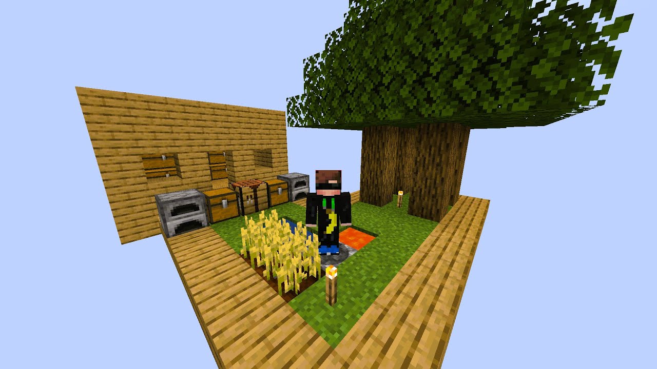 Building another mob farm in the sky - YouTube