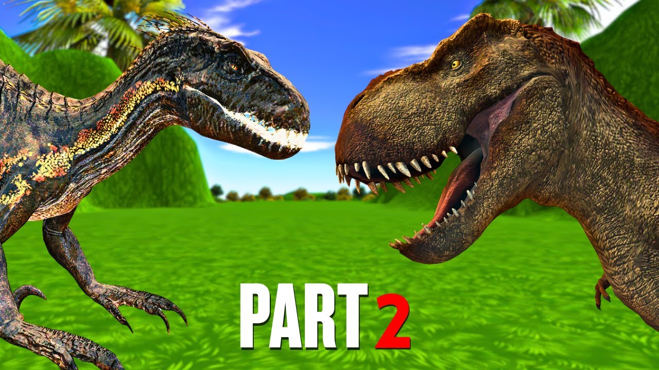 Indoraptor Fights T-Rex | Tiger Attack and Lion King Arrives | Part 2 ...