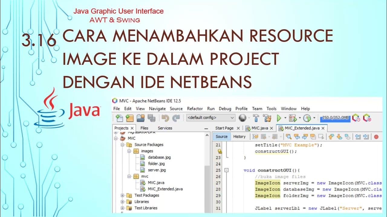 3.16 Cara Menambahkan Image Ke Dalam Project Dengan IDE NetBeans - YouTube