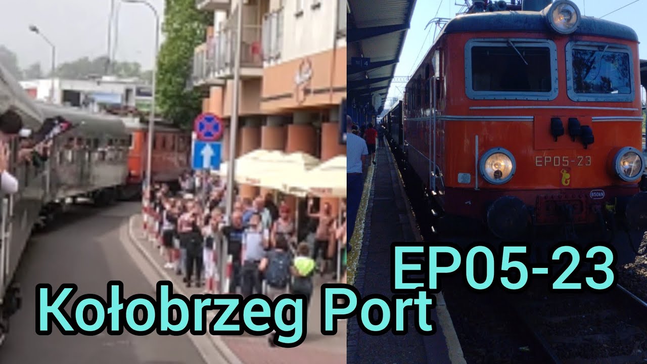 PIRAT! Drogowy? Pociąg na ulicy! Reakcje! Wjazd do Kołobrzeg Port. EP05 ...