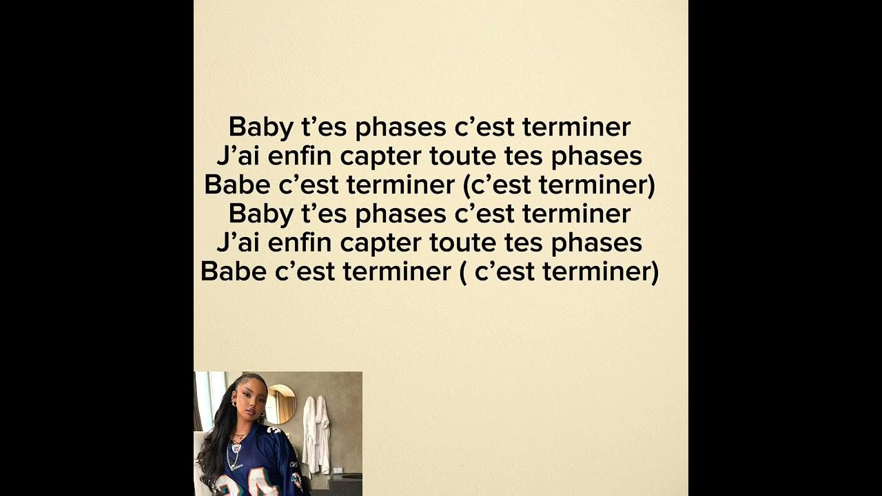 Wejdene[terminer]Paroles - YouTube