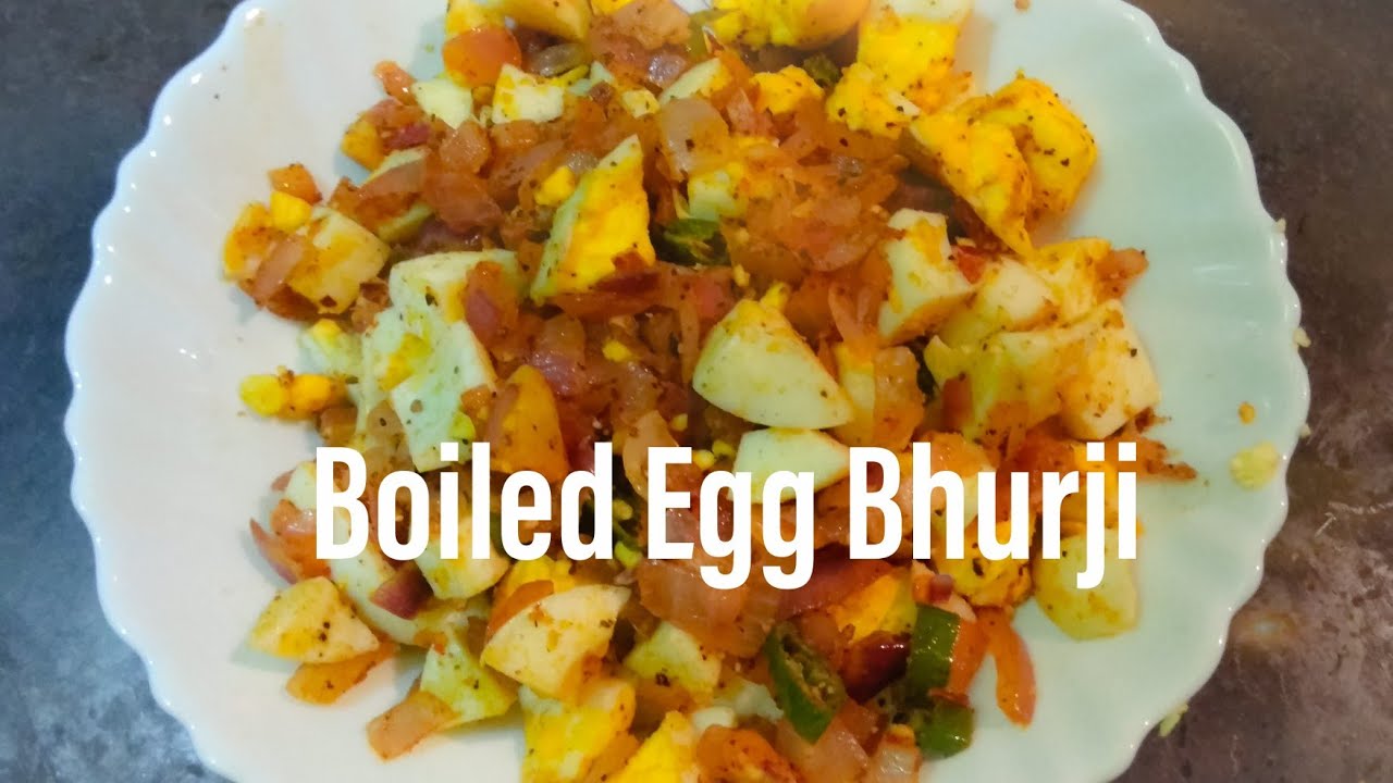 Boiled Egg Bhurji || সিদ্ধ ডিমের ভুজ্জি - YouTube