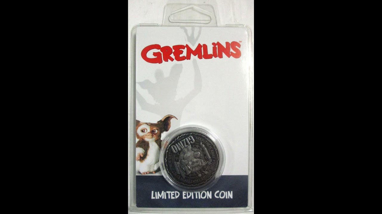 GREMLINS Limited Edition Silver Coin - Gizmo & Stripe - UNBOXING - YouTube
