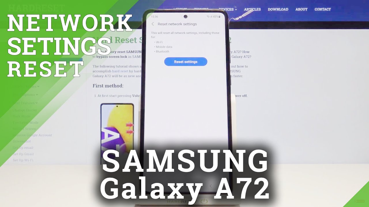 How to Reset Network Settings on SAMSUNG Galaxy A72 – Reset Network and ...