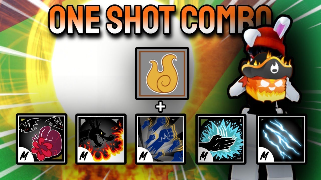 FLAME ONE SHOT COMBO WITH BEST MELEE | Blox Fruits | 30M Bounty - YouTube