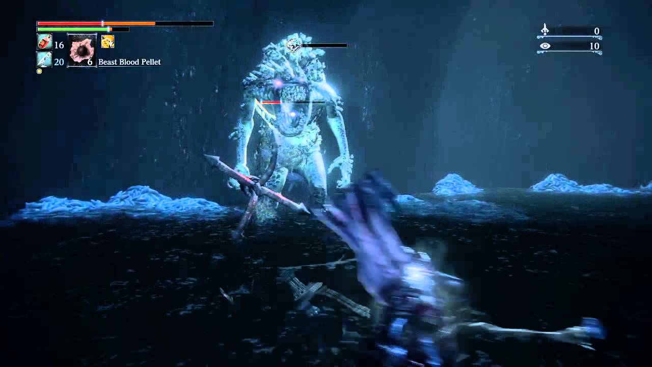 Bloodborne™Double Sea Giant Fight. Rakuyo Drop. - YouTube