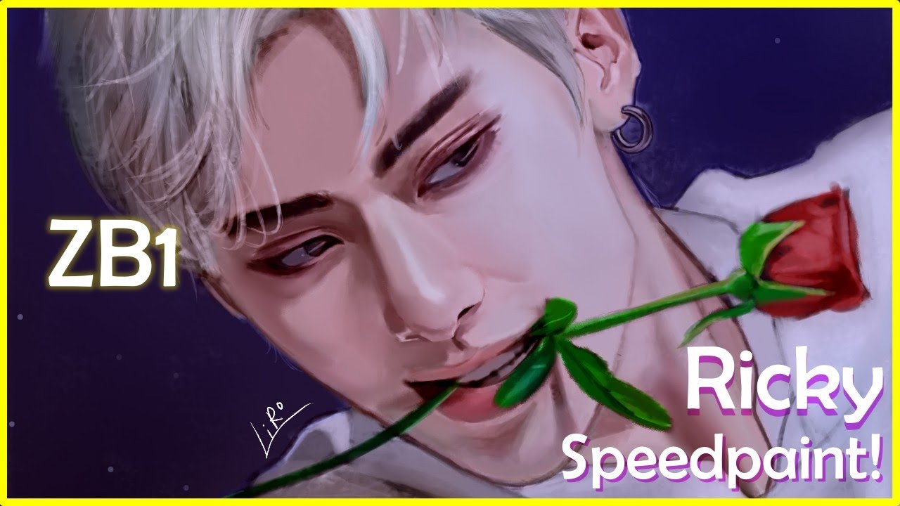 ZB1 Ricky Over Me Speedpaint - YouTube