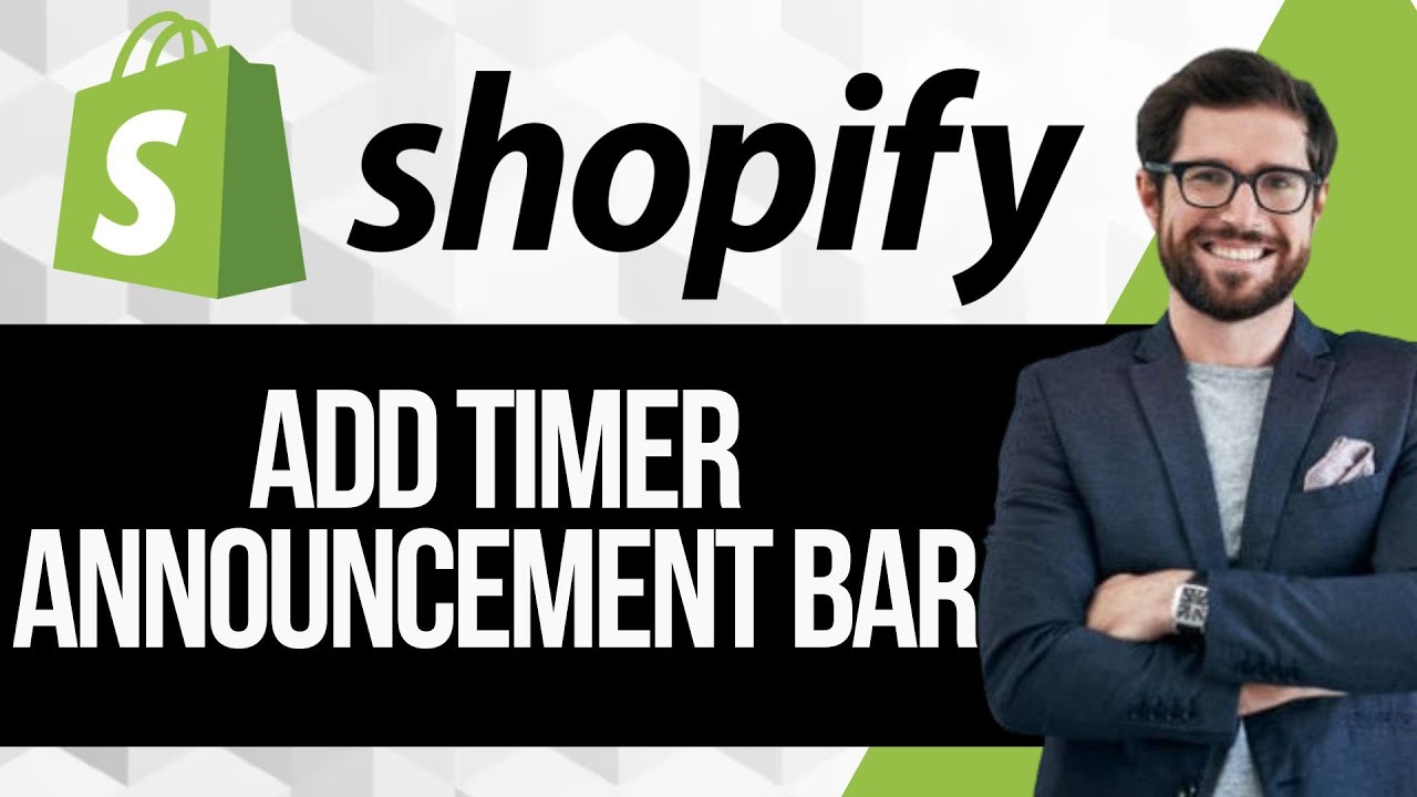 How to Add Countdown Timer Announcement Bar in Shopify - YouTube