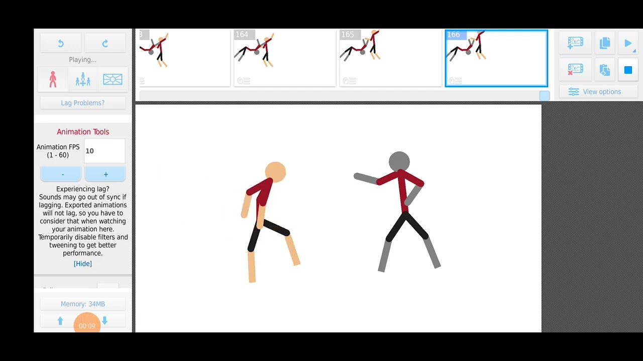 stickman war part 1 (flexibility vs strength)(first time animating ...