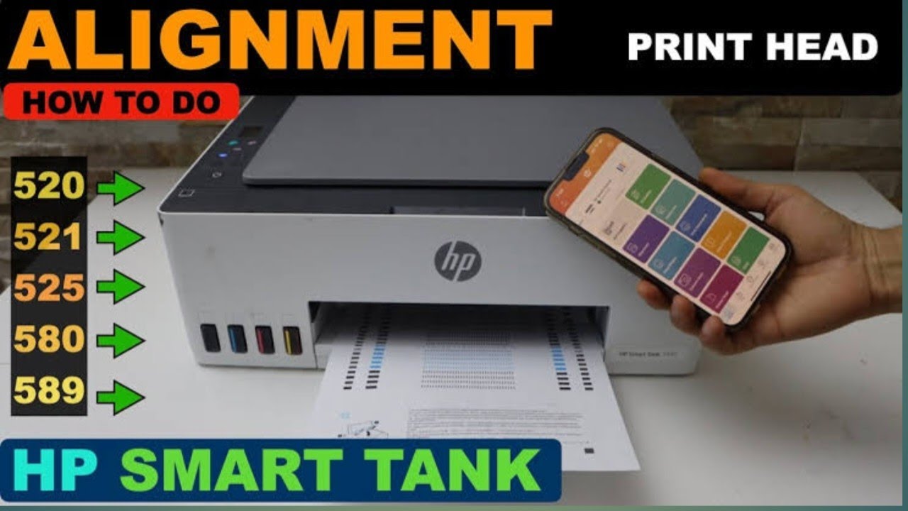 HP 585 printer alignment pages paper Kaise set Karen || hp 585 WiFi ...
