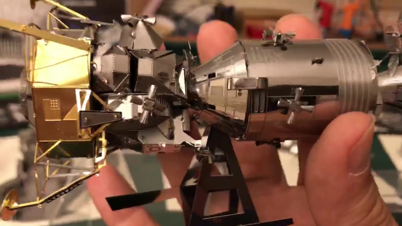 Metal Earth Apollo 11 CSM with LM Model - YouTube