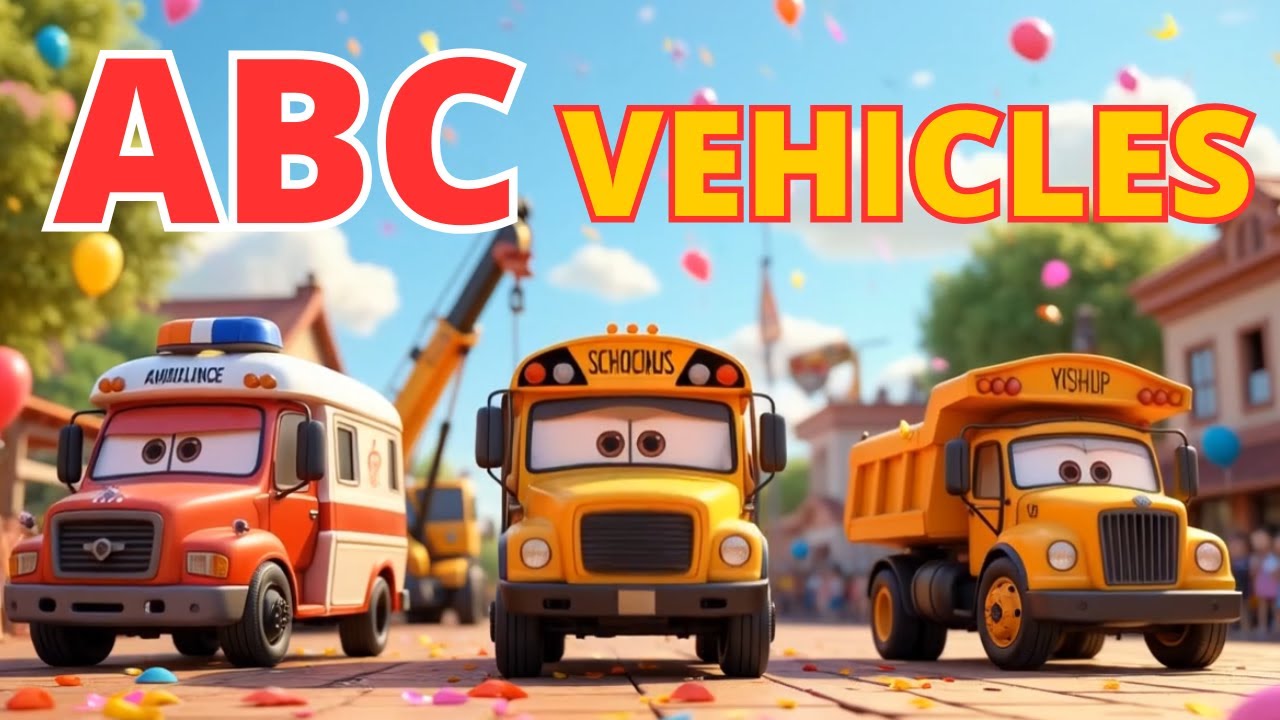 ABC Vehicles Song for Toddlers | Alphabet Songs for Kids | Learning ...