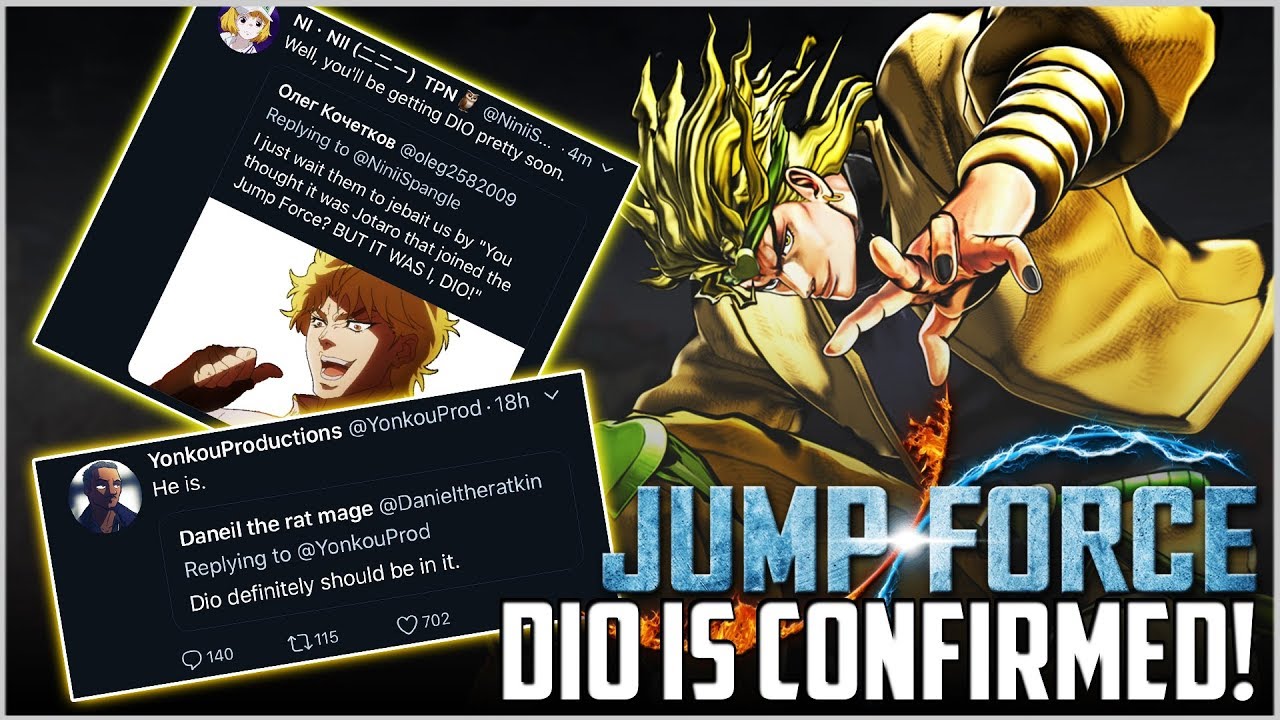 Jump Force - DIO BRANDO CONFIRMED! - YouTube