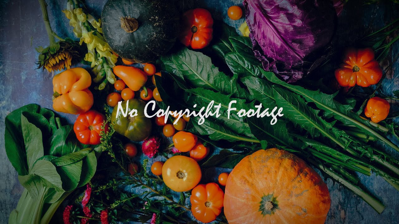 No Copyright Footages of Vegetables along with music || HD60fps smooth ...