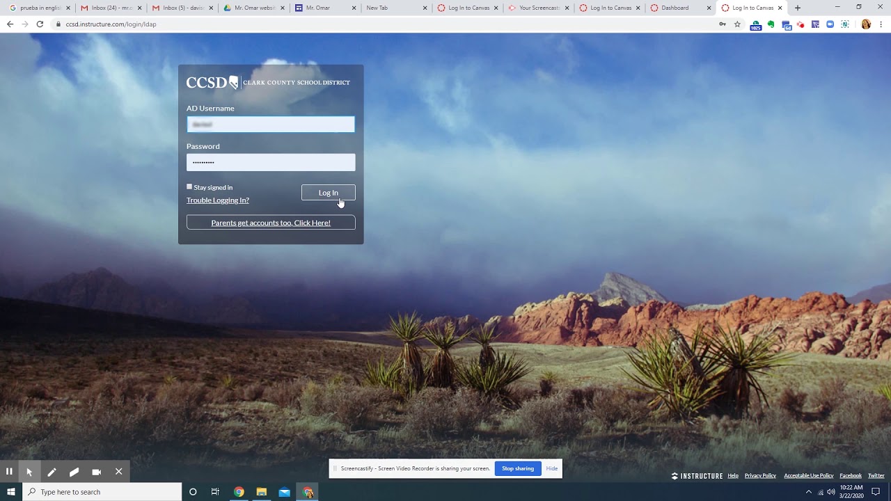 How to login to Canvas LMS for students. - YouTube