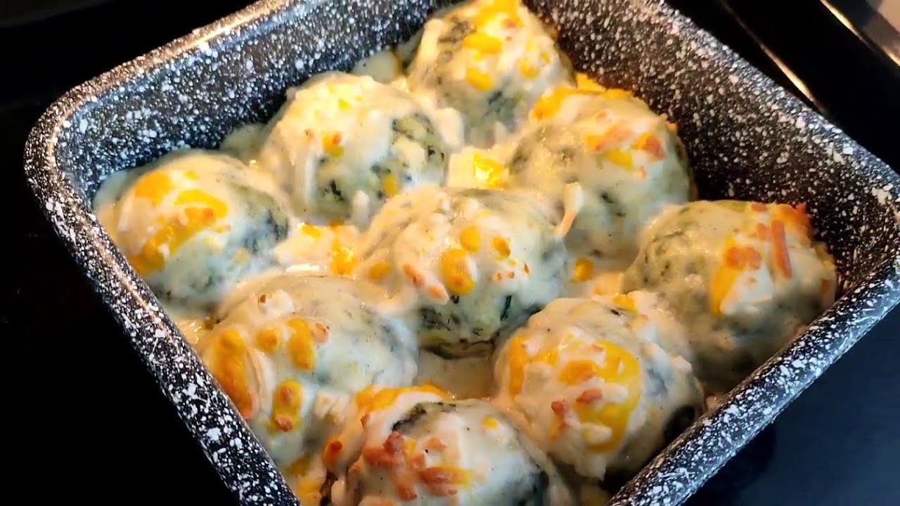 Cheesy Chicken with Potato Balls Recipe - Stuffed Mashed Potatoes ...