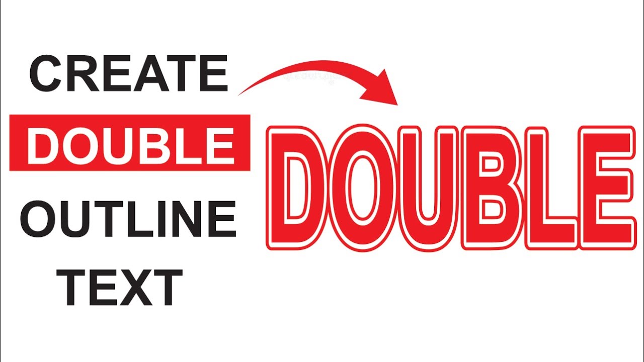 Double Outline Text In Coreldraw Coreldraw Tutorial In Hindi YouTube Double Outline Text In Coreldraw Coreldraw Tutorial In Hindi YouTube