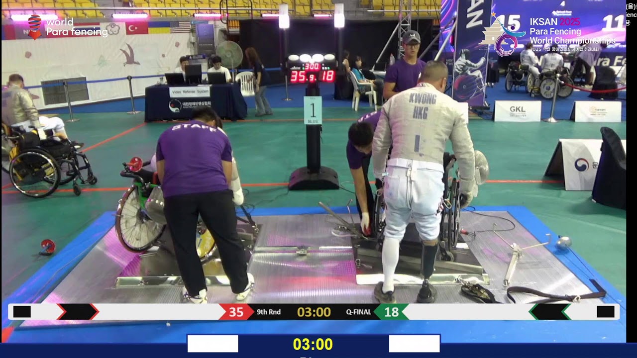 Iksan 2025 Para Fancing World Championships DAY 2 BLUE 1 - YouTube