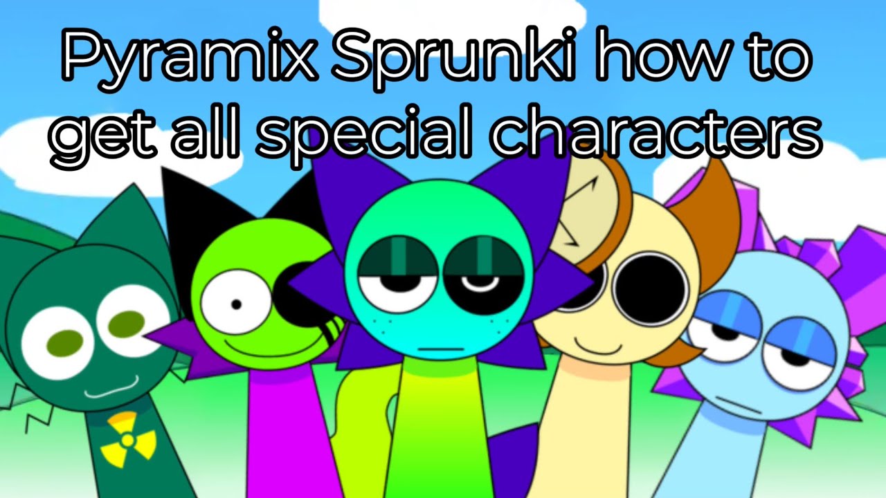 Pyramix sprunki how to get all special characters - YouTube