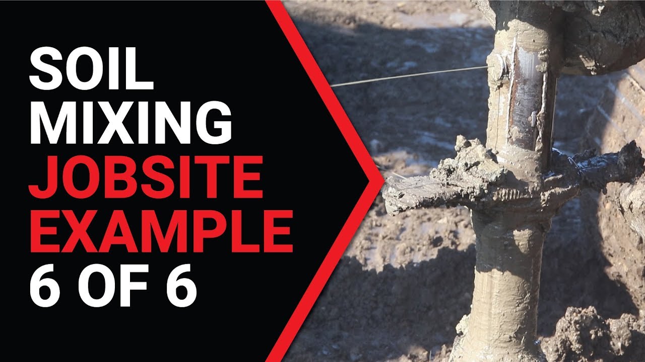Soil Mixing Jobsite Example - Soil Mixing Method Turbo Jet 6 of 6 - YouTube