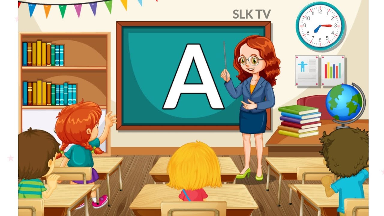 Alphabets in classroom A to Z 👩‍🏫|| kid's education channel || abcd ...