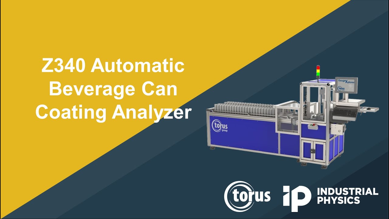 Torus Z340 Automatic Beverage Can Coating Analyzer (demonstrating ...