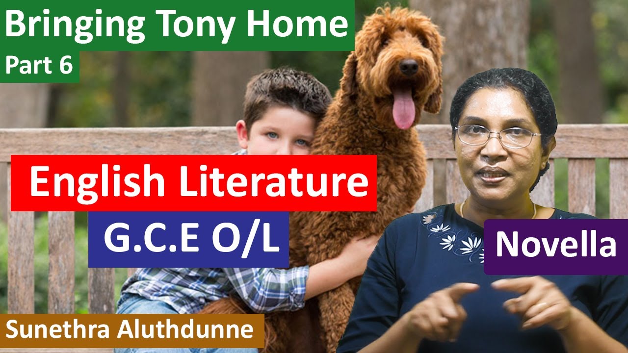 GCE O/L English Literature "Bringing Tony Home" Part 6 - YouTube