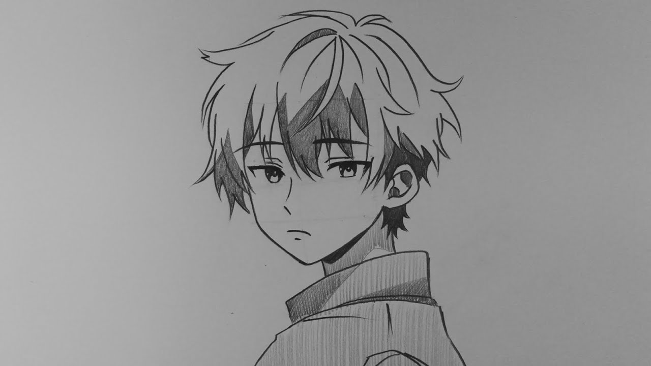 Cara menggambar anime pemula || Cara menggambar Ghani Seven Years Later ...