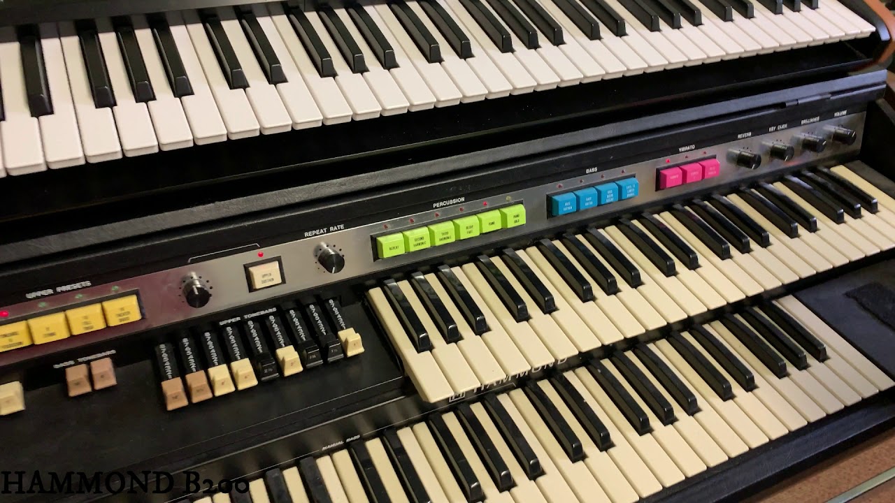 HAMMOND B200-SAMPLES PARA KORG KRONOS - YouTube