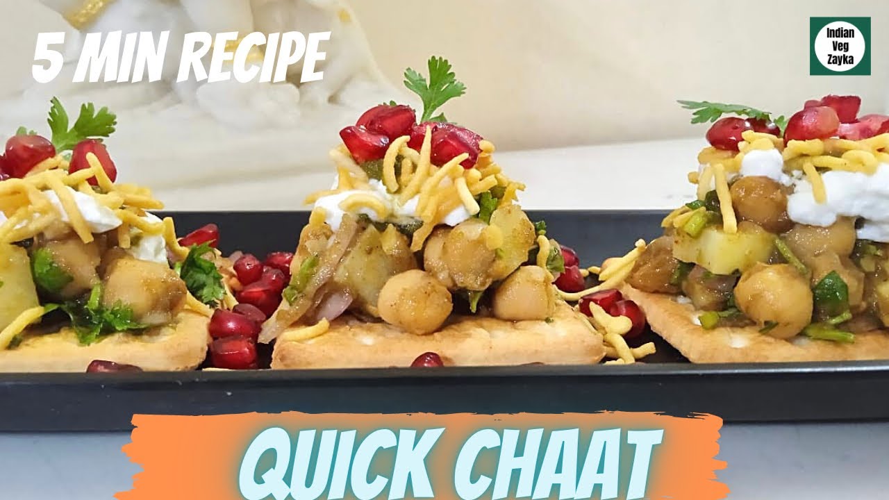 5min Easy Biscuit chaat | Quick snack idea for guest | chatapati chaat ...