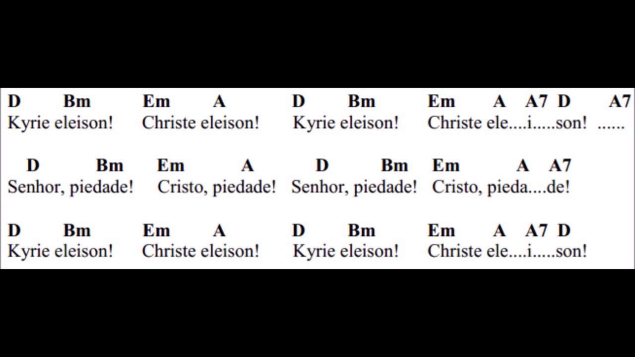 Ato Penitencial - Kyrie Eleison, Christe Eleison, Kyrie Eleison - YouTube