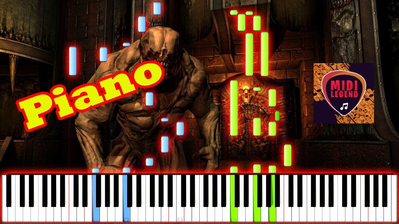 DOOM 3 Theme - Piano Tutorial - YouTube
