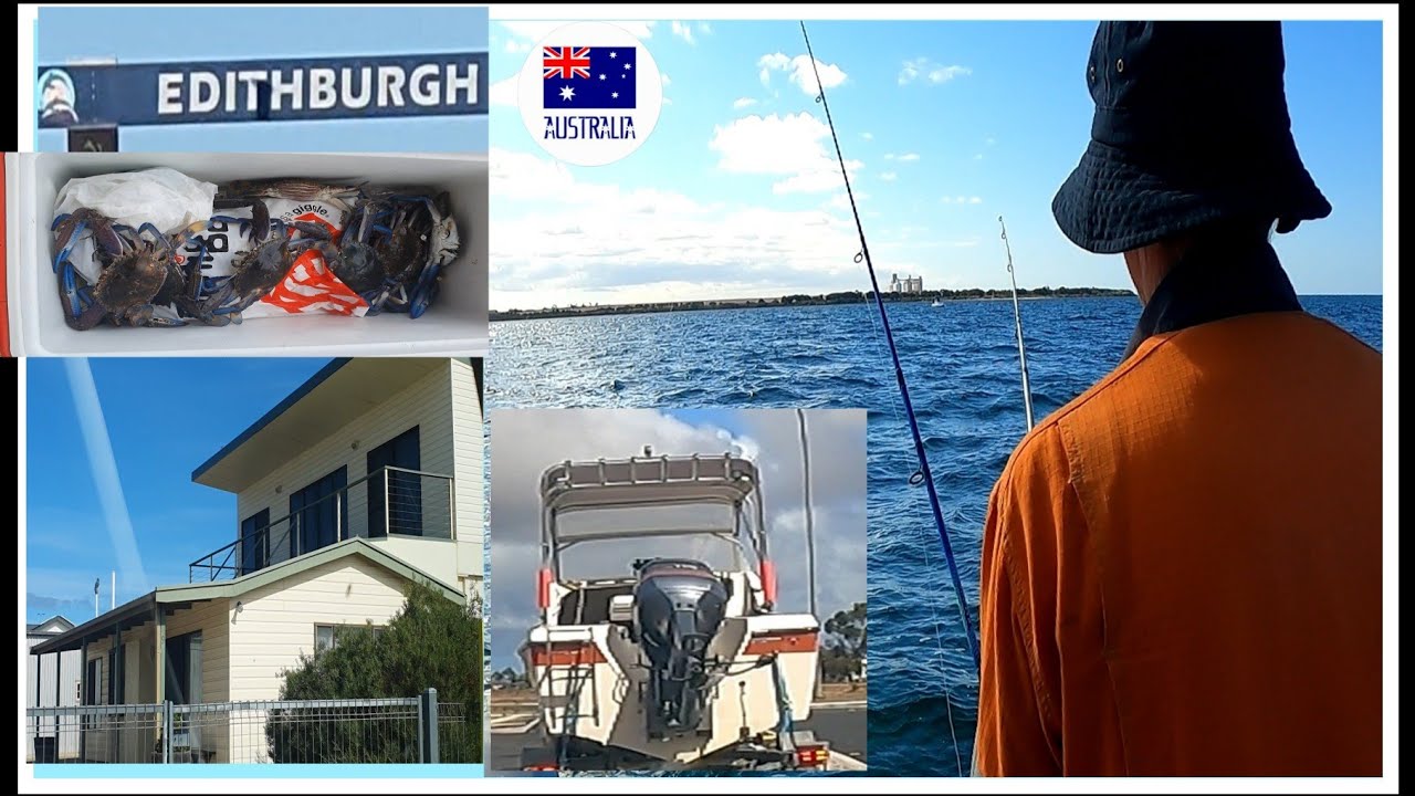 Edithburgh 🇦🇺 / fishing🎣 by boat / blue crab / Family holiday - YouTube