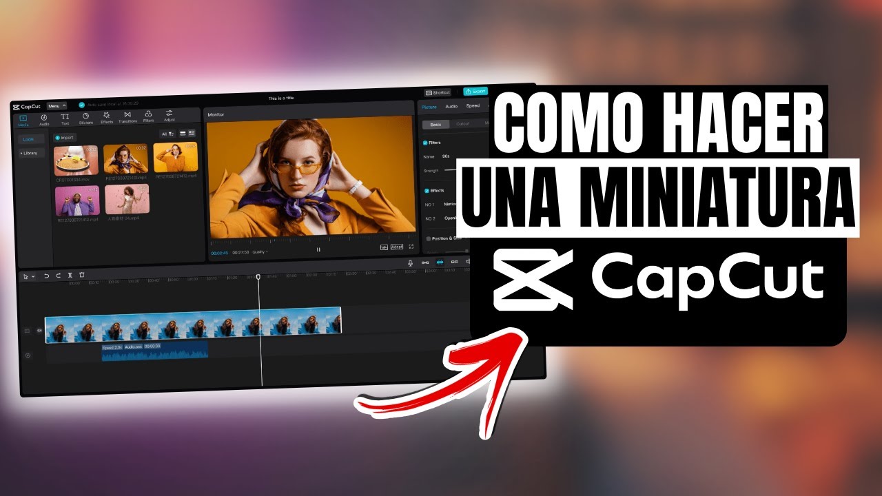 ¿Cómo hacer MINIATURAS para Youtube con CAPCUT? 📱 - YouTube