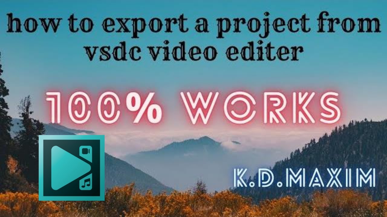 how to export a project from vsdc on pc 2022 - YouTube